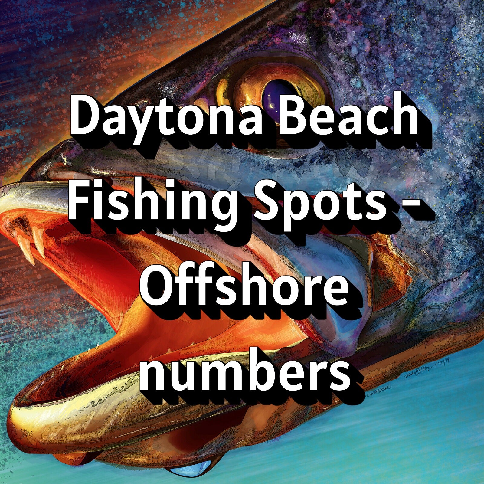 Daytona Beach Fishing Spots - Offshore numbers – Cajun Mapping