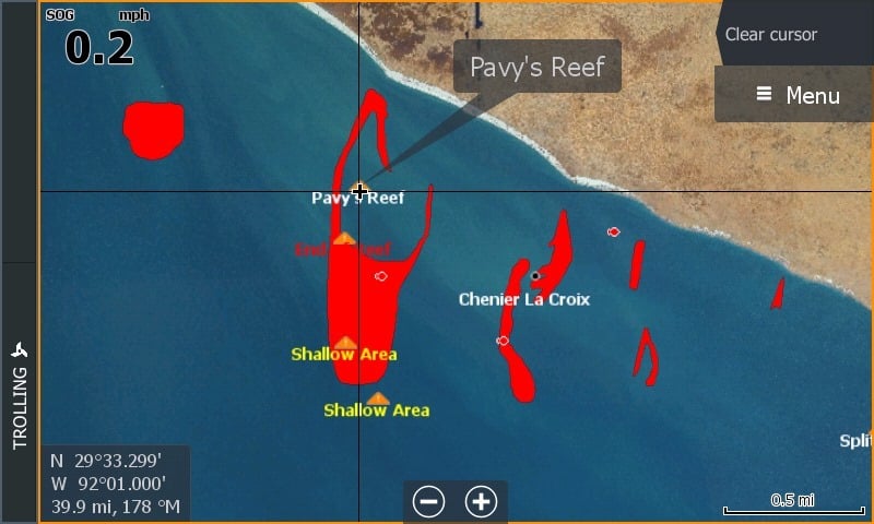 Vermilion Bay Reef Fishing Map – Cajun Mapping