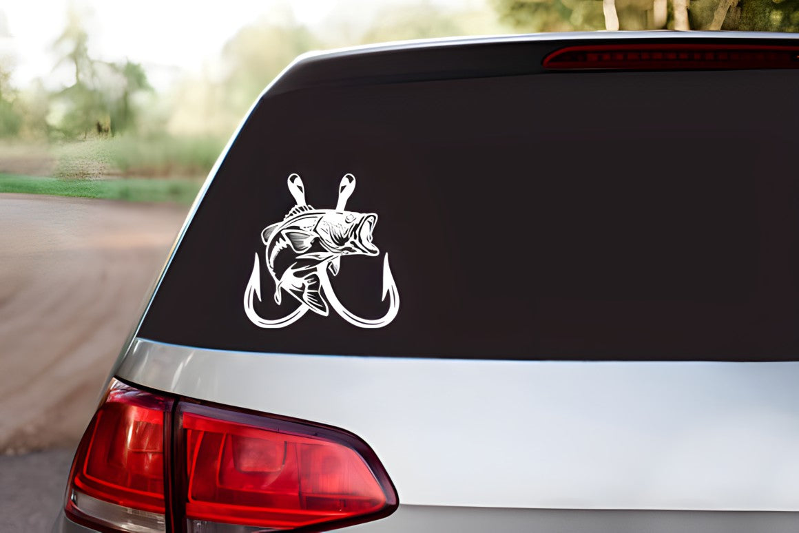 Bass Hooks Decal – Cajun Mapping