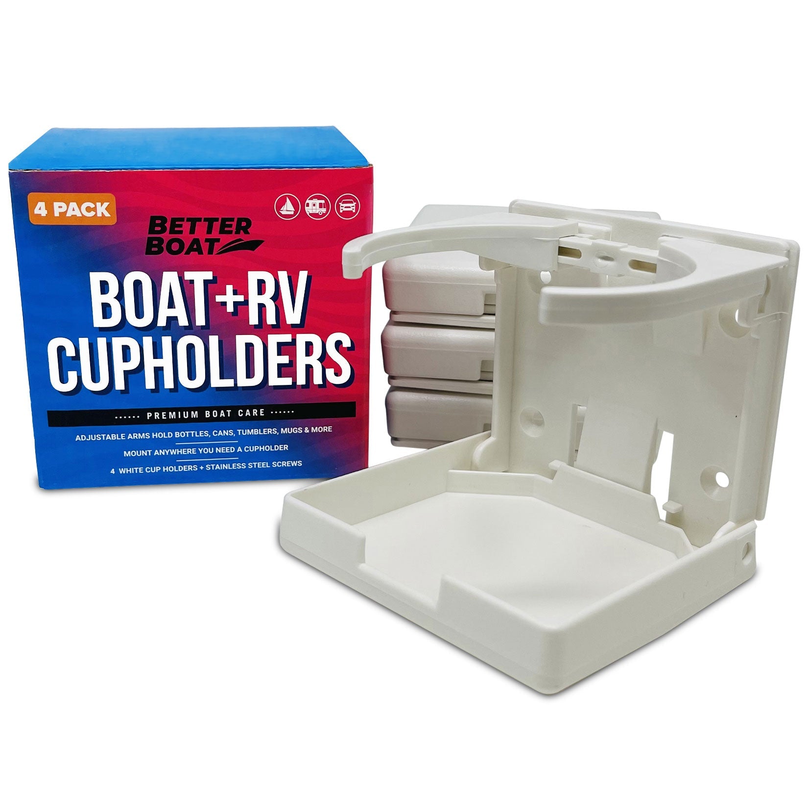 Folding Boat Cup Holder 4PCs – Cajun Mapping