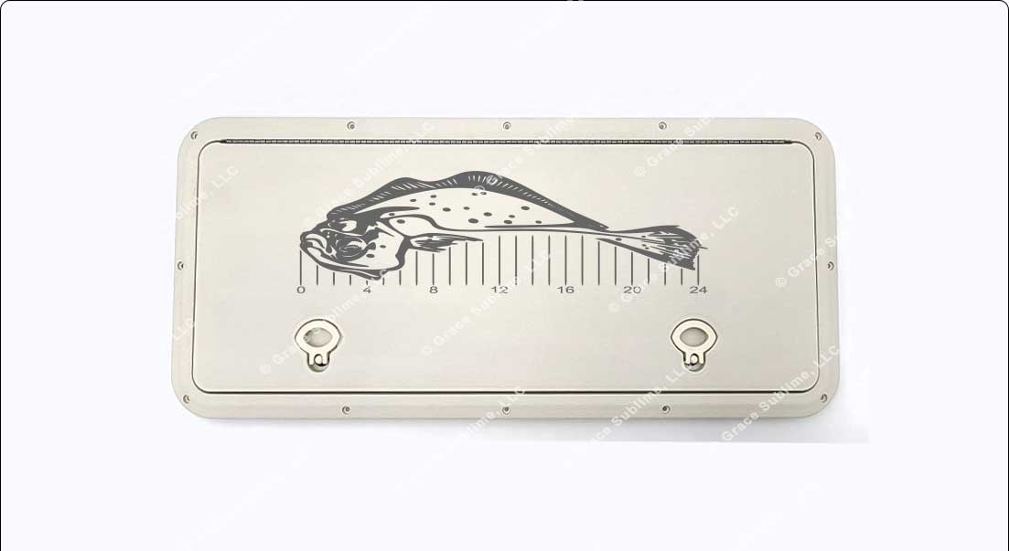 Flounder Custom Fish Ruler for Boat, Kayak, Ice Chest and More – Cajun ...