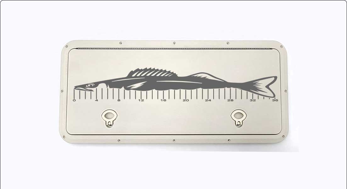 Walleye Custom Fish Ruler for Boat, Kayak, Ice Chest and More – Cajun ...