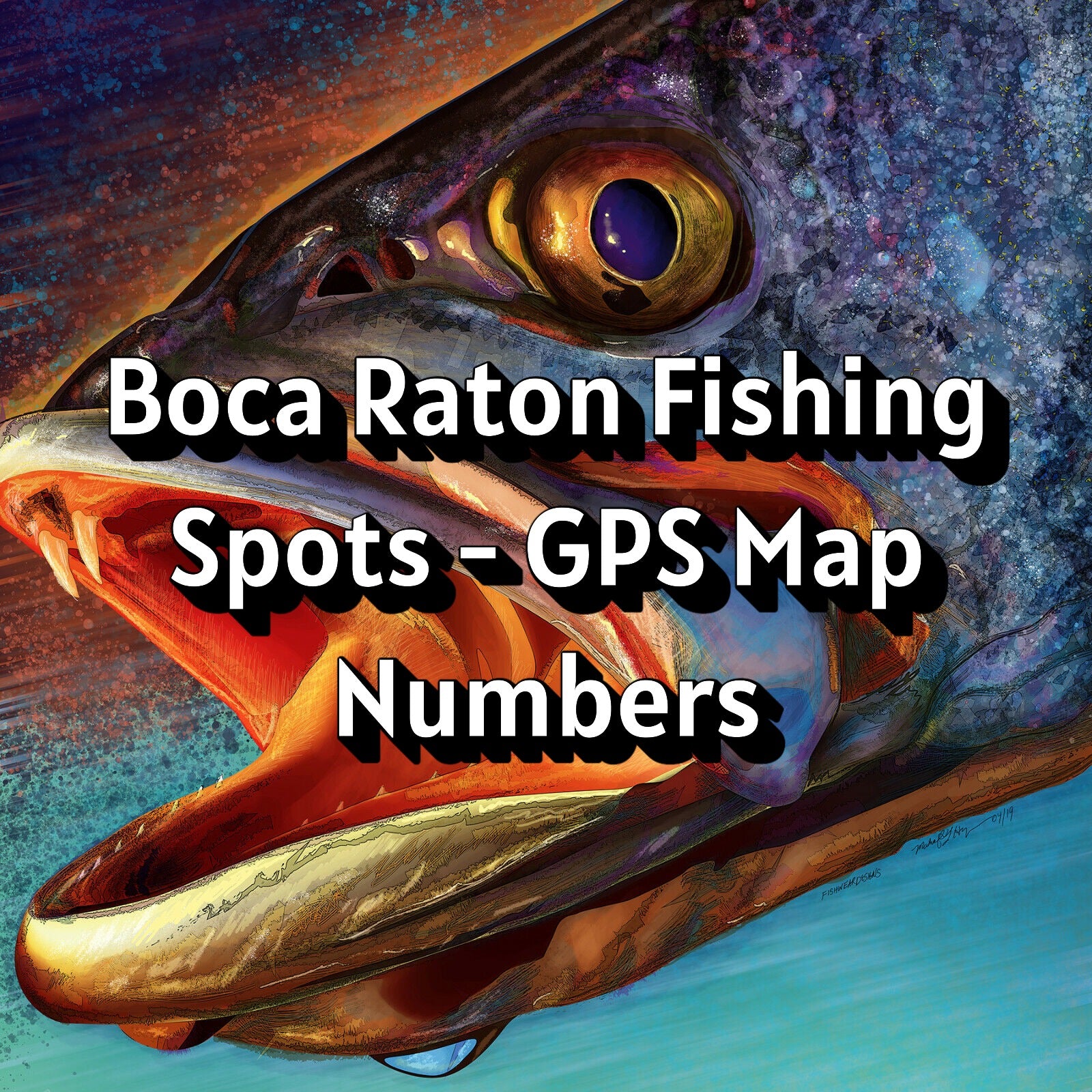 Boca Raton Fishing Spots - GPS Map Numbers – Cajun Mapping
