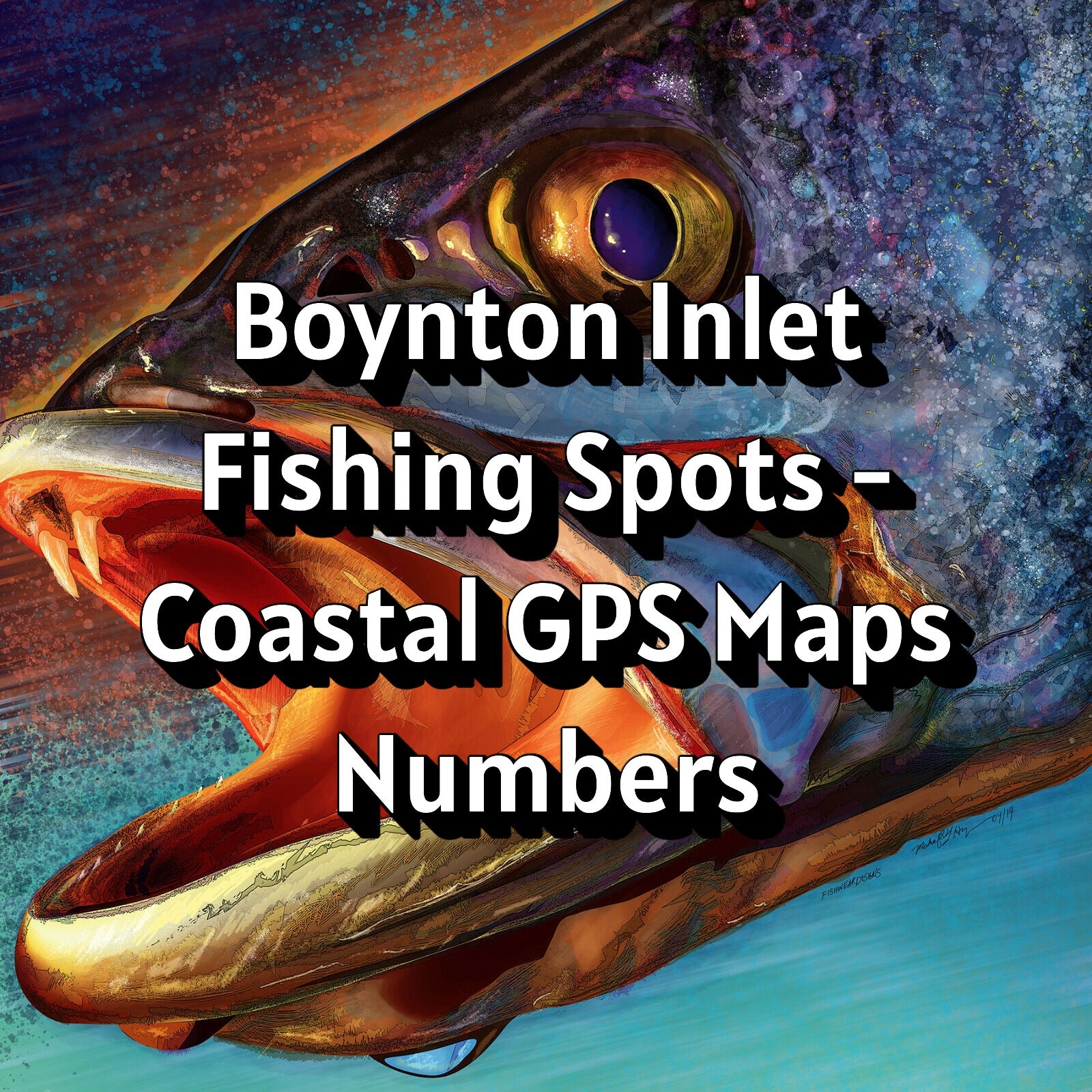 Boynton Inlet Fishing Spots - Coastal GPS Maps Numbers – Cajun Mapping