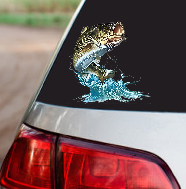 Bass Decal – Cajun Mapping